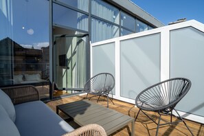 Quarto (Maisonette Loft with Rooftop Terrace) | Terraço/pátio