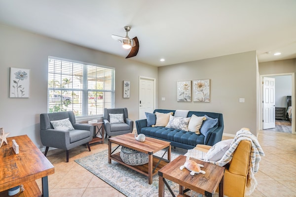 Screened Porch & Fire Pit: Quiet Cape Coral Home - Sanibel Island, FL