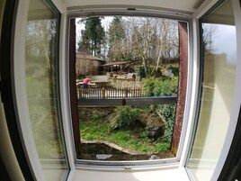 Quarto Superior, vista para o jardim | Wi-fi grátis, roupa de cama fornecida