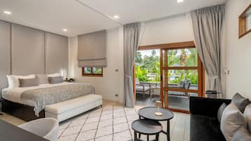 Vila júnior, vista para a piscina | Terraço/pátio