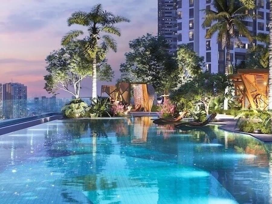 Terraço no piso superior