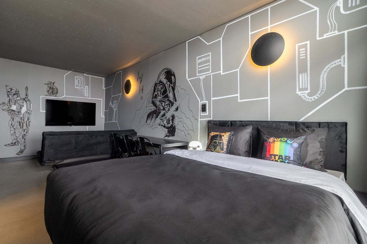 1 quarto, roupas de cama antialérgicas, individualmente decorados