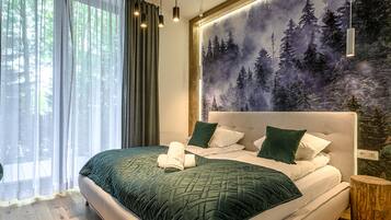 Apartamento Deluxe | Roupa hipoalergénica, ferro/tábua de engomar, Wi-fi grátis