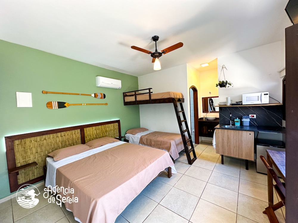 Lindo Studio Com Copa E Varanda à 150m Da Praia Do Perequê - Ilhabela