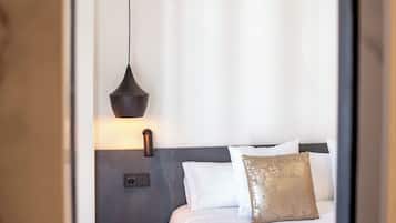 Quarto Duplo Deluxe | Secretária, cortinas/cortinados opacos, quartos insonorizados