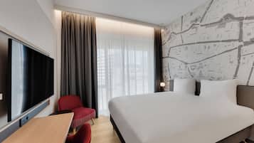 Quarto Duplo Empresarial | Cofre no quarto, secretária