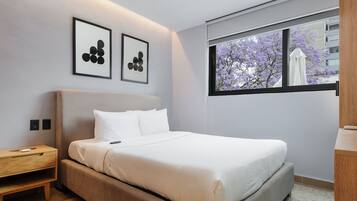 Apartamento (402) | 1 quarto, roupa de alta qualidade, ferro/tábua de engomar, Wi-fi grátis