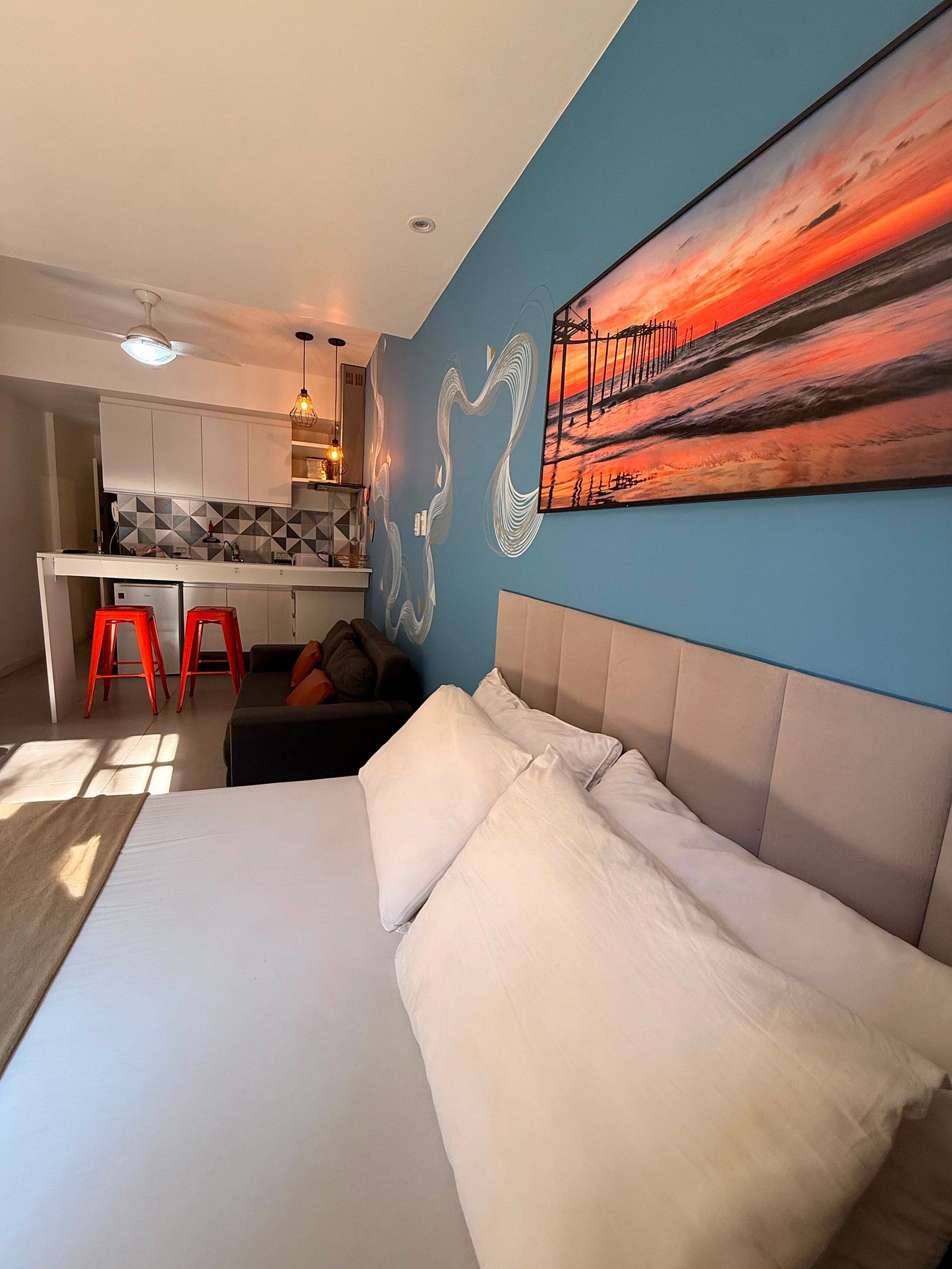 Apartamento | Wi-fi grátis, roupa de cama fornecida 