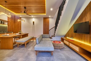 Vila luxo | Área de estar | TV LCD 32 polegadas com canais digitais