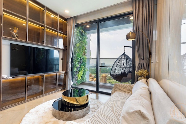Apartamento Deluxe, 1 quarto, varanda, Vista para a cidade | Vista do quarto
