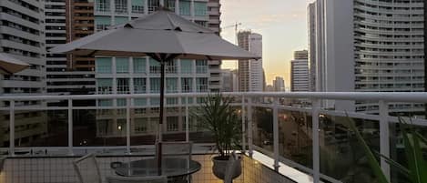 Terraço no piso superior