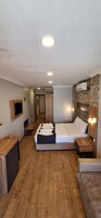 Quarto Familiar, 2 quartos, vista para o mar | Roupa de alta qualidade, cortinas/cortinados opacos 