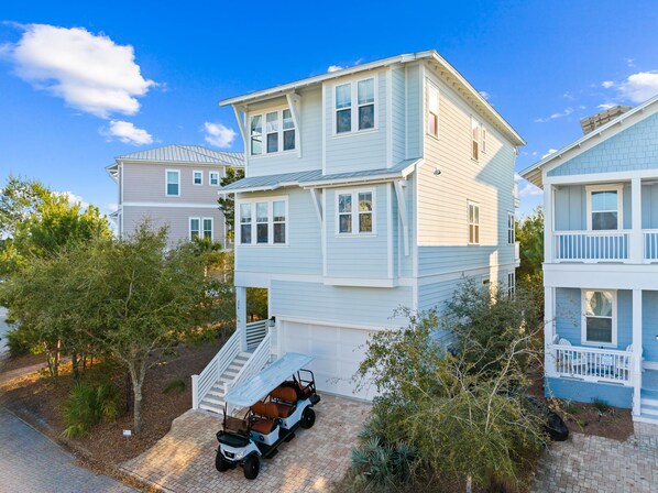 Luxury 30A Beach House with Bunk Room + Gorgeous 6-Seater Golf Cart ...