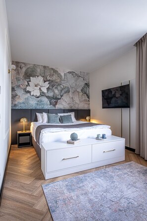 Suíte estúdio conforto | Banheiro | Chuveiro, secador de cabelo, piso aquecido, toalhas de banho