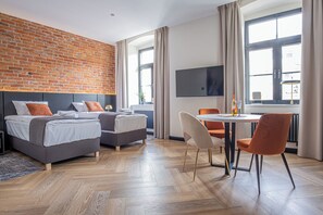 Suíte estúdio standard | 1 quarto, individualmente decorados, individualmente mobiliados