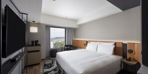 Quarto executivo, 1 cama de casal (Lounge Access) | Roupas de cama antialérgicas, cofres nos quartos, cortinas blackout