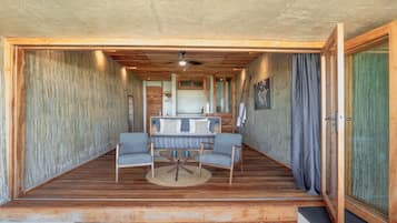 Quarto casal luxo | Área de estar