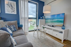 Apartamento conforto | Ferros/tábuas de passar roupa, Wi-Fi de cortesia, roupa de cama