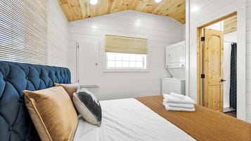 Cabana design, 2 quartos | 2 quartos, cortinas blackout, ferros/tábuas de passar roupa