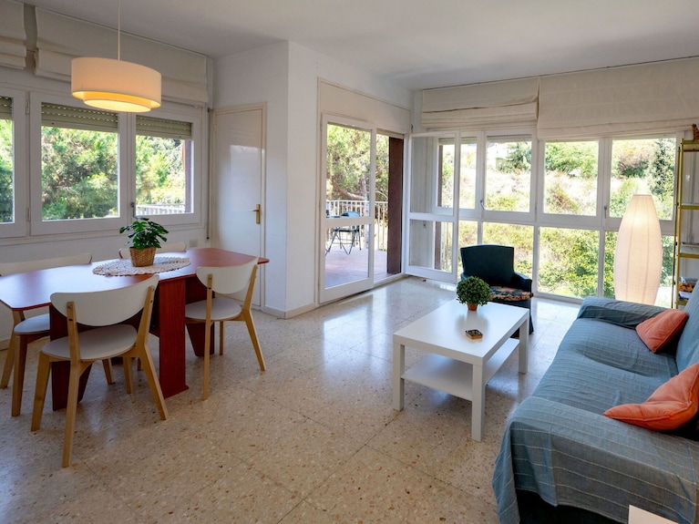 Bonito Apartamento Para 5 Personas Con Piscina, Wifi, Tv Y Balcón - Caldes d'Estrac