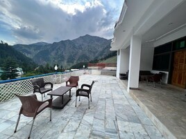 Quarto casal luxo | Terraço/pátio