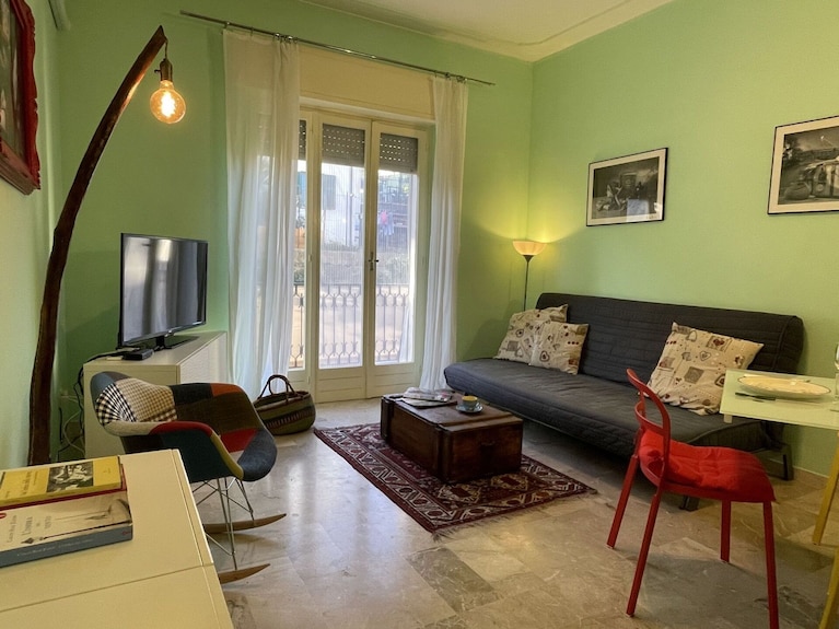 Confortable Appartement Pour 6 Personnes Avec Wifi, Climatisation, Tv Et Balcon - Imperia