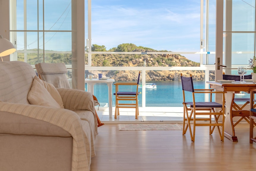 Apartamento 'Preciosas Vistas En Es Grau' Con Terraza Privada, Wi-fi Y Aire Acondicionado - Mahón