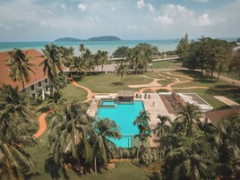 Espaço exterior para banquetes