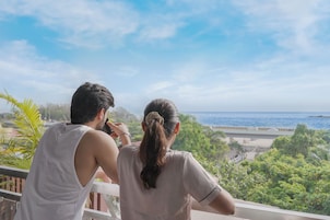 Suíte estúdio real, 1 cama King, sacada | Terraço/pátio