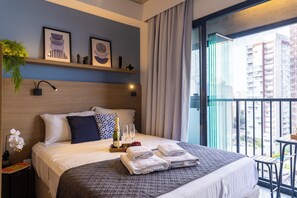Apartamento | 1 quarto, Wi-fi grátis, roupa de cama fornecida