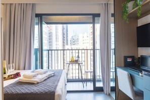 Apartamento | 1 quarto, Wi-fi grátis, roupa de cama fornecida