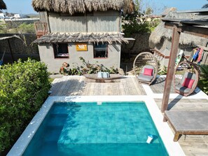 Quarto econômico, 1 cama de casal, para não fumantes, vista parcial para o mar | Vista do quarto