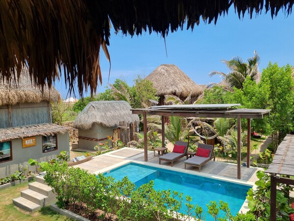 Cabana luxo | Vista para o jardim