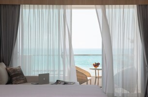 Ocean Edge | Cofres nos quartos, escrivaninha, Wi-Fi de cortesia