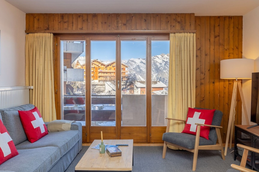 Central Apartment In La Tzoumaz - Last Minute Deal - La Tzoumaz