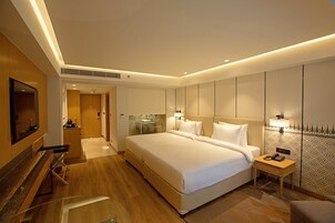 Quarto Duplo ou Twin Club, Vista para a cidade | Lençóis de algodão egípcio, roupa de alta qualidade 