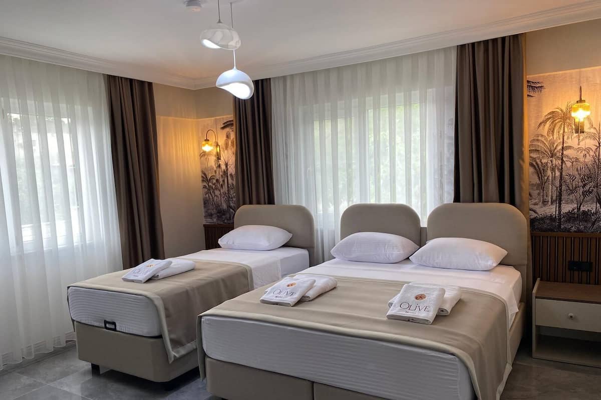 Quarto Triplo Premium | Roupa de alta qualidade, Wi-fi grátis, roupa de cama fornecida