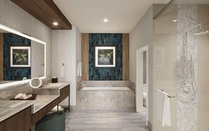 Suíte, vista para a montanha | Banheiro | Secador de cabelo, toalhas de banho, sabonete, shampoo