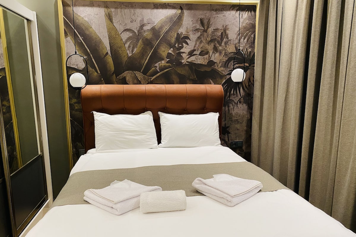 Quarto Exclusivo | 1 quarto, roupa de alta qualidade, camas de colchão Select Comfort 