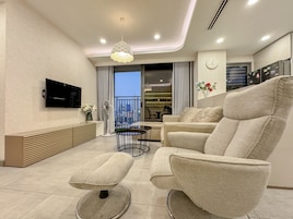 Apartamento panorâmico | Área de estar
