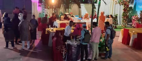 Área para festas de aniversário