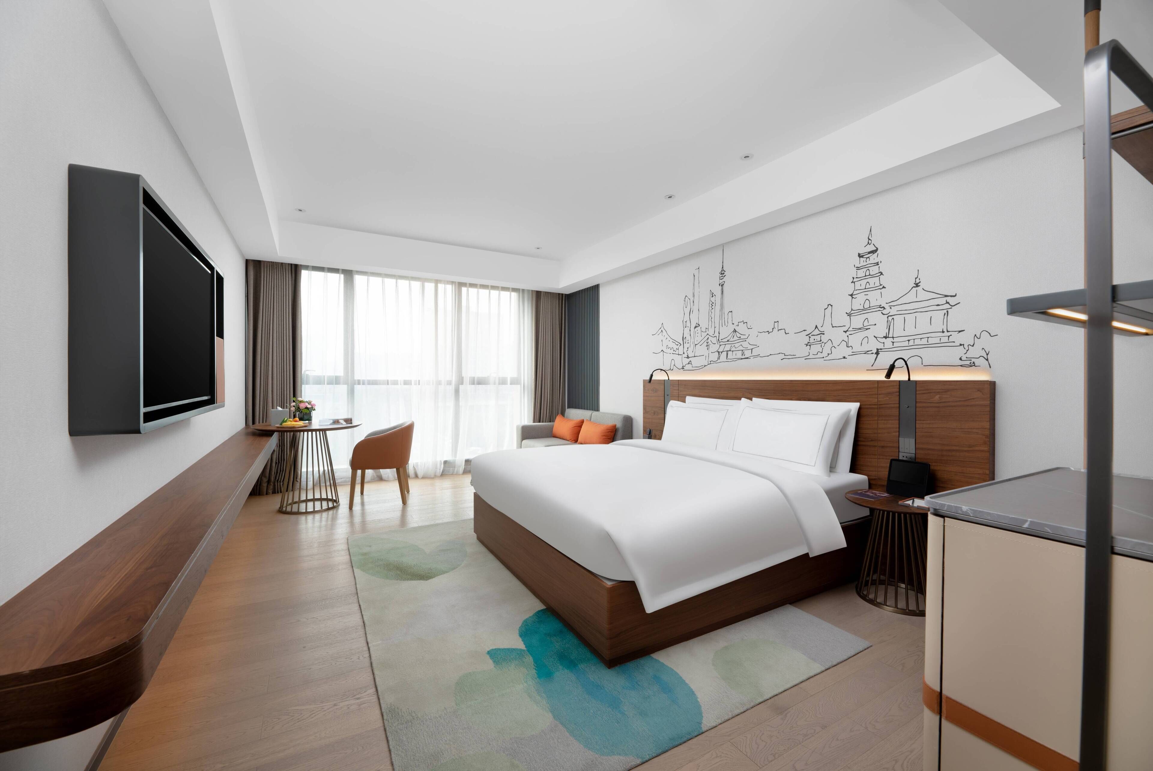 Quarto Individual Superior | Roupa de alta qualidade, edredões de penas 