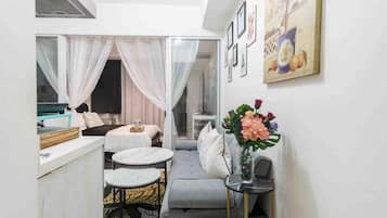Apartamento | 1 quarto, ferro/tábua de engomar, Wi-fi grátis, roupa de cama fornecida