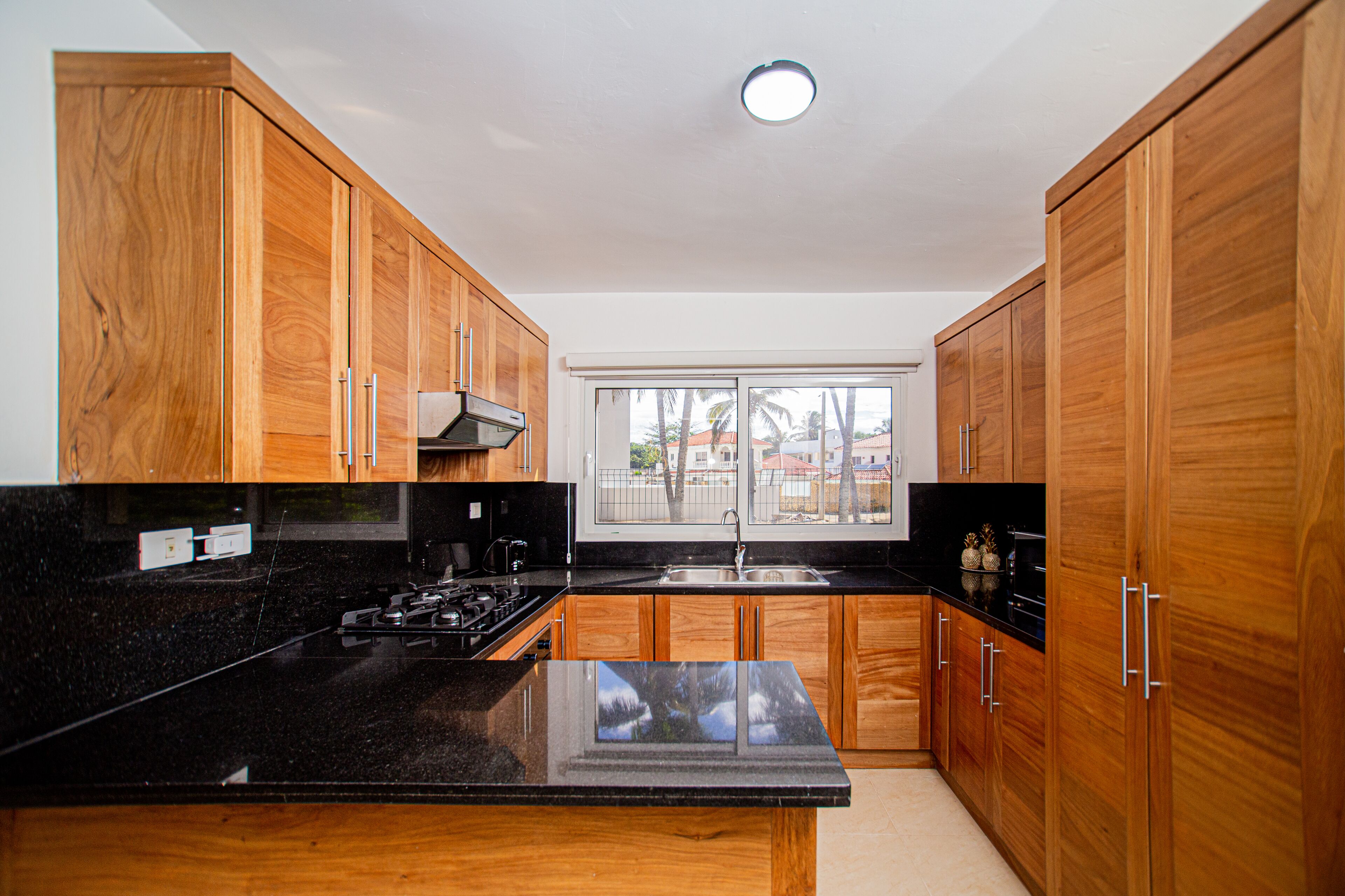 Apartamento Deluxe | Cozinha privada | Um micro-ondas, um forno, uma cafeteira/bule, liquidificador 