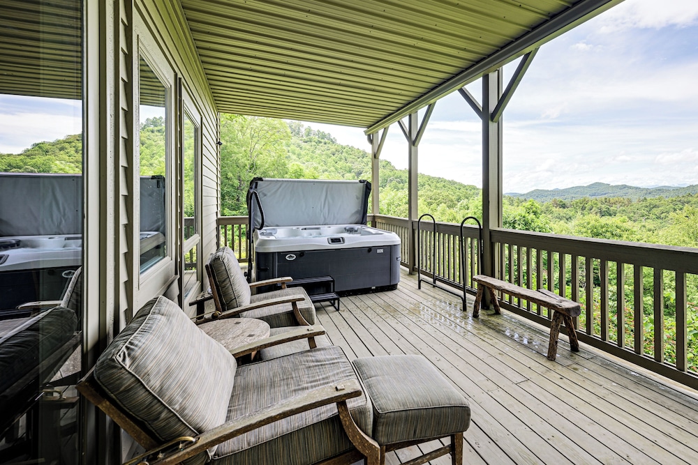 Hot Tub & Water Views: Lake Glenville Home! - Cashiers, NC