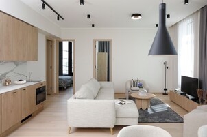 Penthouse Executiva | Cortinas/cortinados opacos, quartos insonorizados 