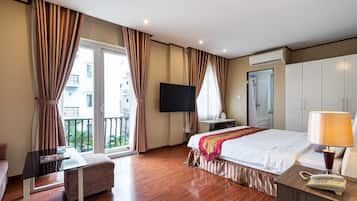 Suite Panorâmica | Roupa de alta qualidade, minibar, secretária