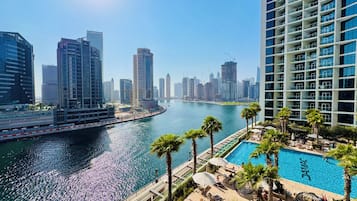 Estúdio Cidade, varanda, vista para o canal | Vista da varanda