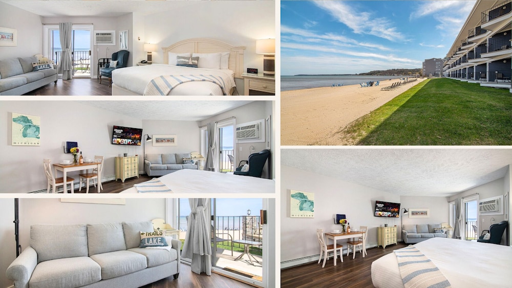 ✵ Beachfront Walkout Condo: Pointes North Resort | 106 - Traverse City, MI