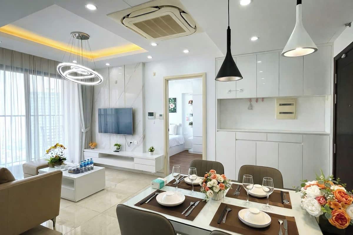 Apartamento Deluxe | Lençóis de algodão egípcio, roupa de alta qualidade, edredões de penas